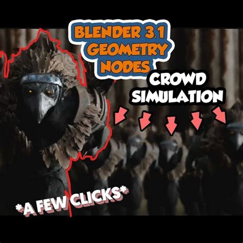 Crowd Simulation In Seconds With Blender 3 1 Geometry Nodes