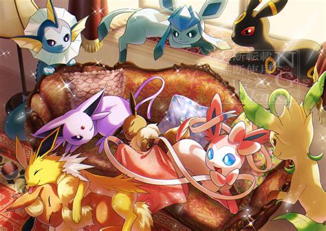 Yukari Yukari21653710 Eevee Espeon Flareon Glaceon Jolteon Leafeon Sylveon Umbreon