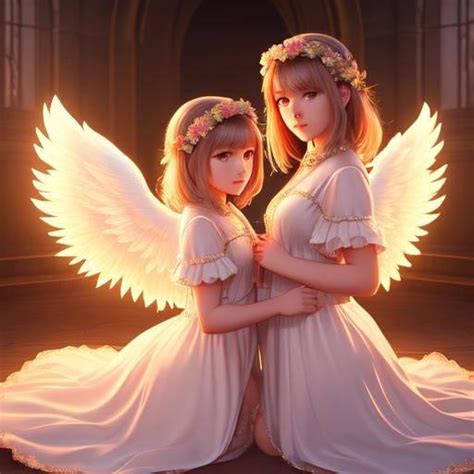 Angelic Sisters Ai By Genuinegalleria On Deviantart