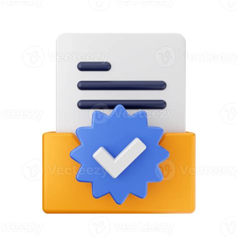 D Folder File Data Icon Illustration PNG