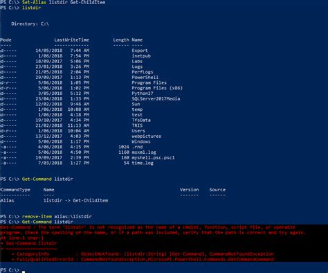 Powershell How Can I Remove These Aliases Stack Overflow