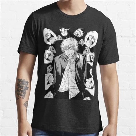 Chainsaw Man Manga Anime Fun Art Black And White T Shirt For Sale By