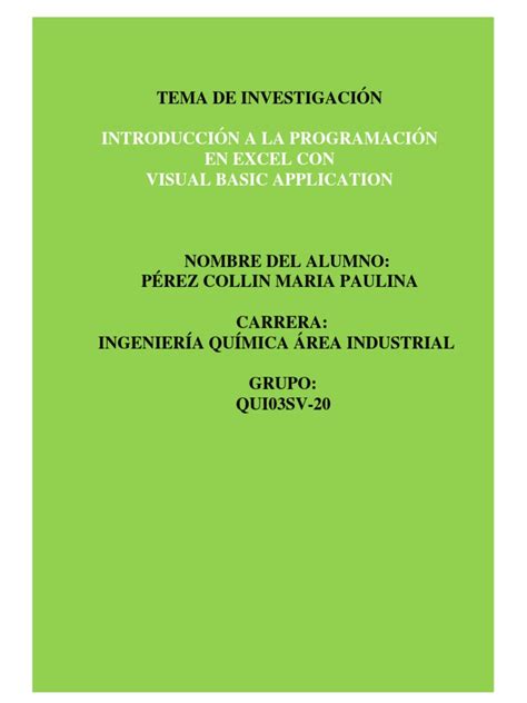 visual basic excel pdf macro informática microsoft excel