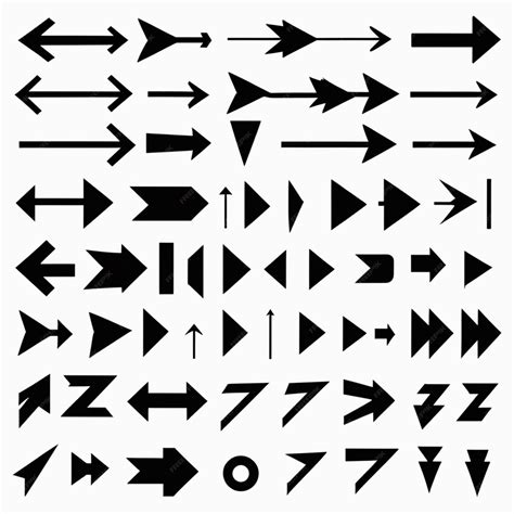 Premium Photo Black Arrow Icons Interface Back Forward Left Right Up