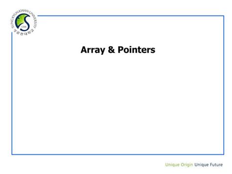 10 array and pointer pdf programming languages computing