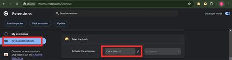 How To Set Keyboard Shortcut To Open Selectorshub Selectorshub