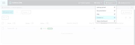 creating a support request soracom developers