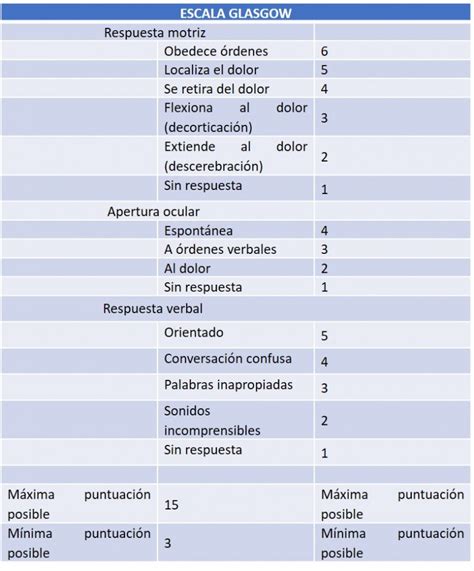 Escala De Nivel De Conciencia