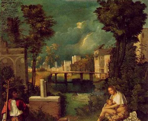 Giorgione Et Al Giorgione Tempest Gypsy Madonna