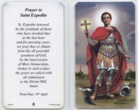 The Most Powerful Prayer To St Expedite At Alana Neth Blog