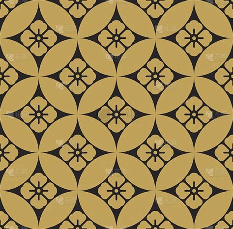 日本七宝无缝图案素材 花瓣网