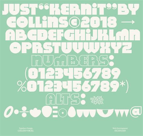 Kermit Inspired Bold Typeface Bypeople