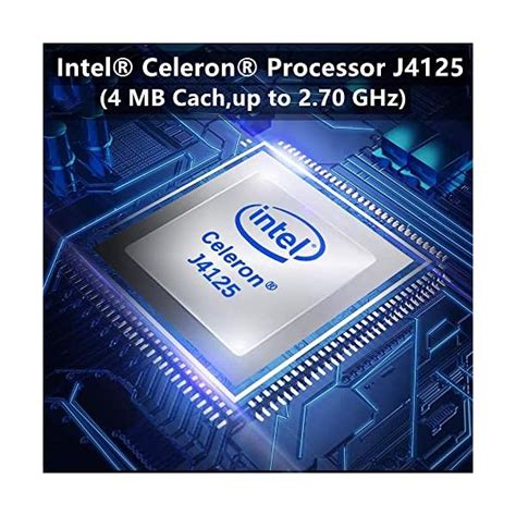 MINIS FORUM Mini PC Intel Celeron Processor J4125 CPU de Cuatro núcleos DDR de 8 GB SSD Mini