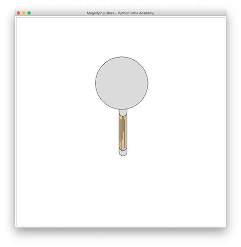 Magnifying Glass Python And Turtle