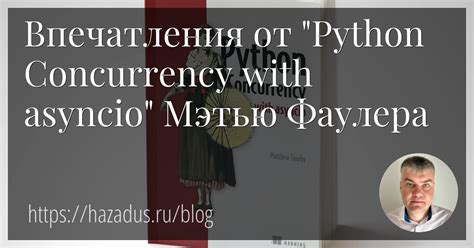 Впечатления от Python Concurrency With Asyncio Мэтью Фаулера Посты