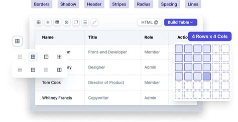 ui table builder figma plugin