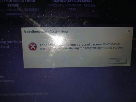 help error message r fightcade