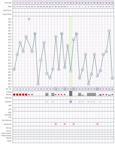 Anovulation Bbampt Chart
