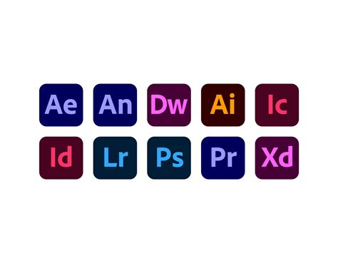 40 Adobe App Icons  Png Pdf Svg Instant Download Etsy Denmark