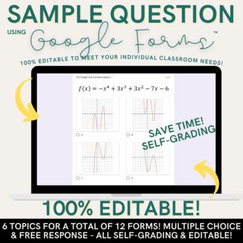 Polynomial Functions Unit Google Forms Algebra By Dan Atkeson