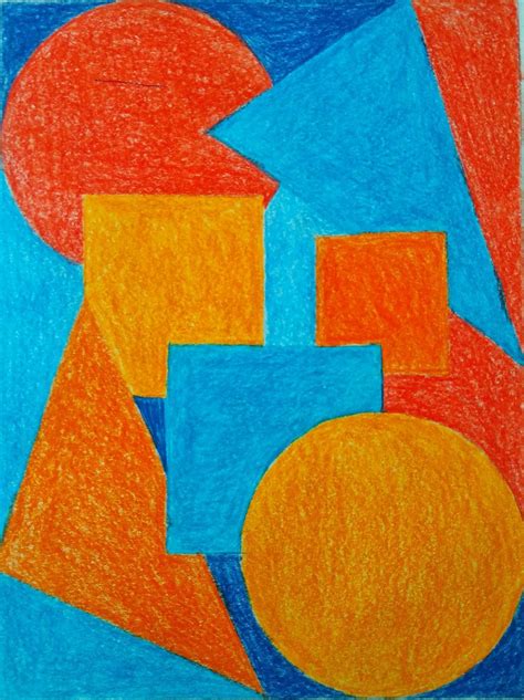 Shapes Composition Colorful Shape Composition