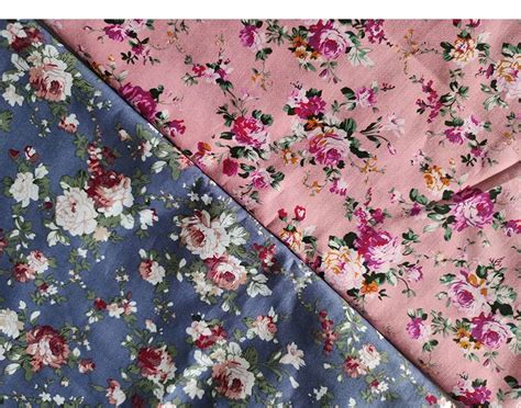 Хлопчатобумажная ткань для платья ткань с принтом Высококачественная модная Цветочная