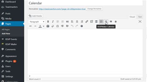 Creating A Calendar Page For Your Rsvpmaker Events Rsvpmaker Events And Email Marketing