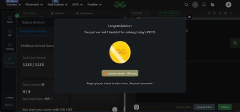 Day117 Gfg160 Geekstreak2024 Geeksforgeeks Womenintech Sakshi