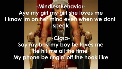 Mindless Behavior My Girl Remix Ft Ciara Tyga Lil Twist Lyrics