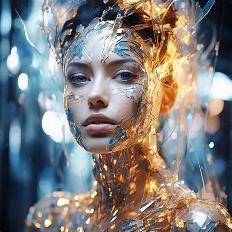 A Photograph With Bioluminesce Image Created By Amigos Tensorart