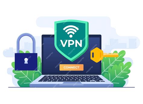 Premium Vector Vpn To Protect Personal Data On Internet Secure Web Traffic