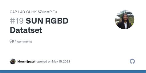 SUN RGBD Datatset Issue GAP LAB CUHK SZ InstPIFu GitHub