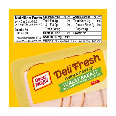 Buy Oscar Mayer Deli Fresh Oven Roasted Turkey Breast 9 Oz Pack From