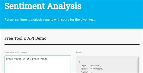 Best Text Sentiment Analysis Api For Your Company