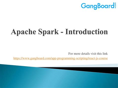 PPT Apache Spark Introduction PowerPoint Presentation Free Download ID