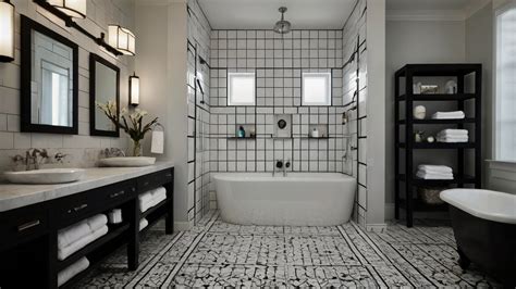 15 Stunning Black And White Tile Bathroom Ideas For A Modern Look