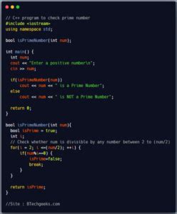 Prime Number In C Using Function C Program To Check Prime Number Using Function Btech Geeks