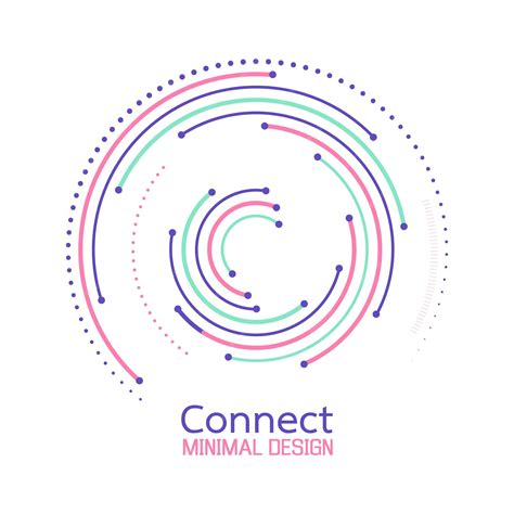 Premium Vector Abstract Network Connection Icon Logo Design Vector Illustration