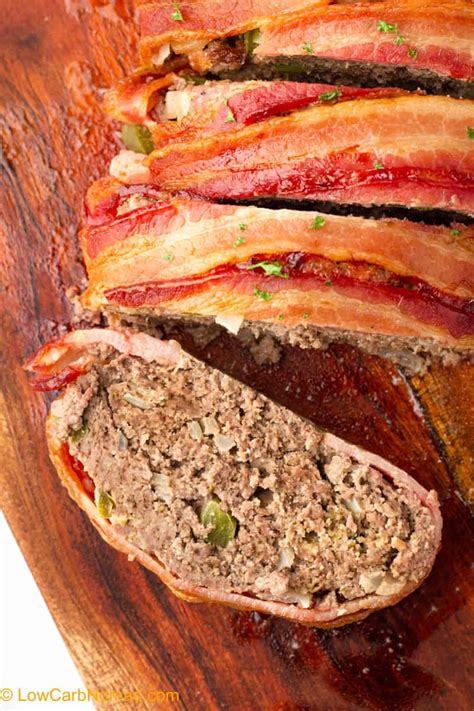 Easy Bacon Wrapped Meatloaf • Low Carb Nomad