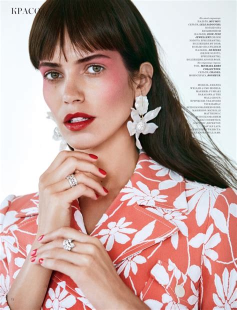 Amanda Wellsh Looks Pretty In Pink For Harpers Bazaar Kazakhstan