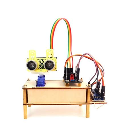 STEM Science Kit Radar Detection Warning Robot Ardunio Small Educational Robotics High Tech DIY