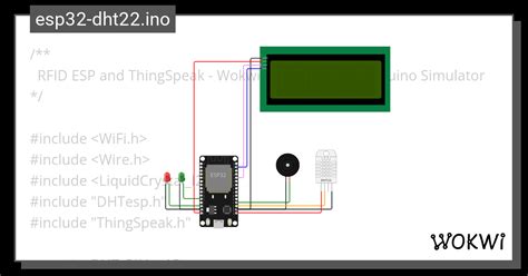 RFID ESP And ThingSpeak Copy Wokwi ESP STM Arduino Simulator