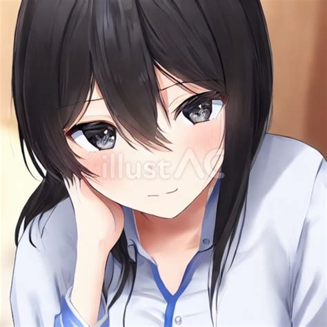 照れる彼女イラスト No 23188573／無料イラスト フリー素材なら「イラストac」