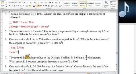 Igcse Extended Chapter 1 Number Map Scales Ex20 Page 22 Youtube