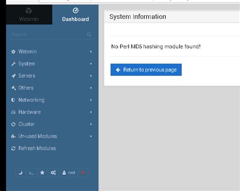 dashboard error no perl md5 hashing module found · issue 1173