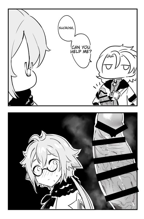 Albedo And Sucrose Genshin Impact Drawn By Okpriko Danbooru