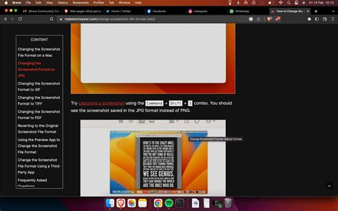 Whatsapp Web Doesn T Show Screenshot Preview Brave Community