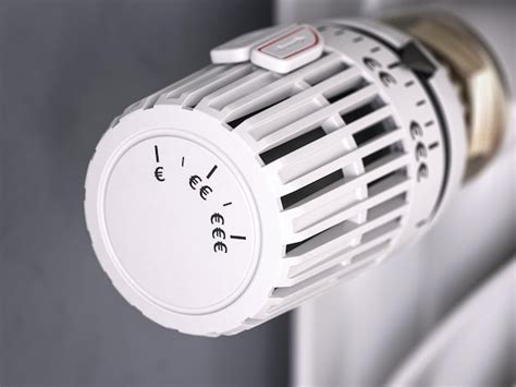Premium Photo Heating Radiator Thermostat With Euro Sign Energy Crisis Energy Efficiency And