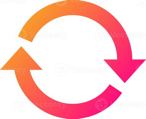 Sync Icon In Gradient Colors Server Signs Illustration 17784760 Png