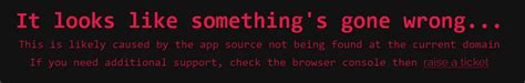 Bug It Looks Like Somethings Gone Wrong · Issue 941 · Lissy93dashy